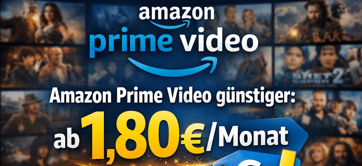Amazon Prime Video günstiger: ab 1,80€/Monat (Top Angebot 2026)