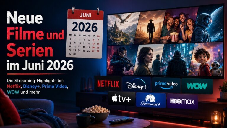 Neue Filme und Serien im Juni 2026 bei Netflix, Disney+, Prime Video ...